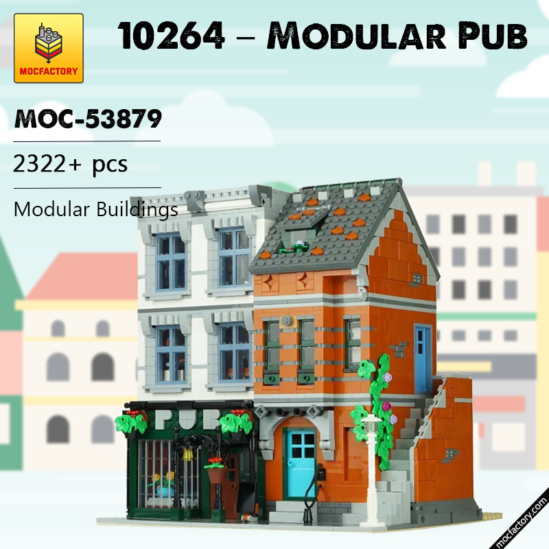 MOC-53879 10264 – Modular Pub Modulare Gebäude von Versteinert MOC ...