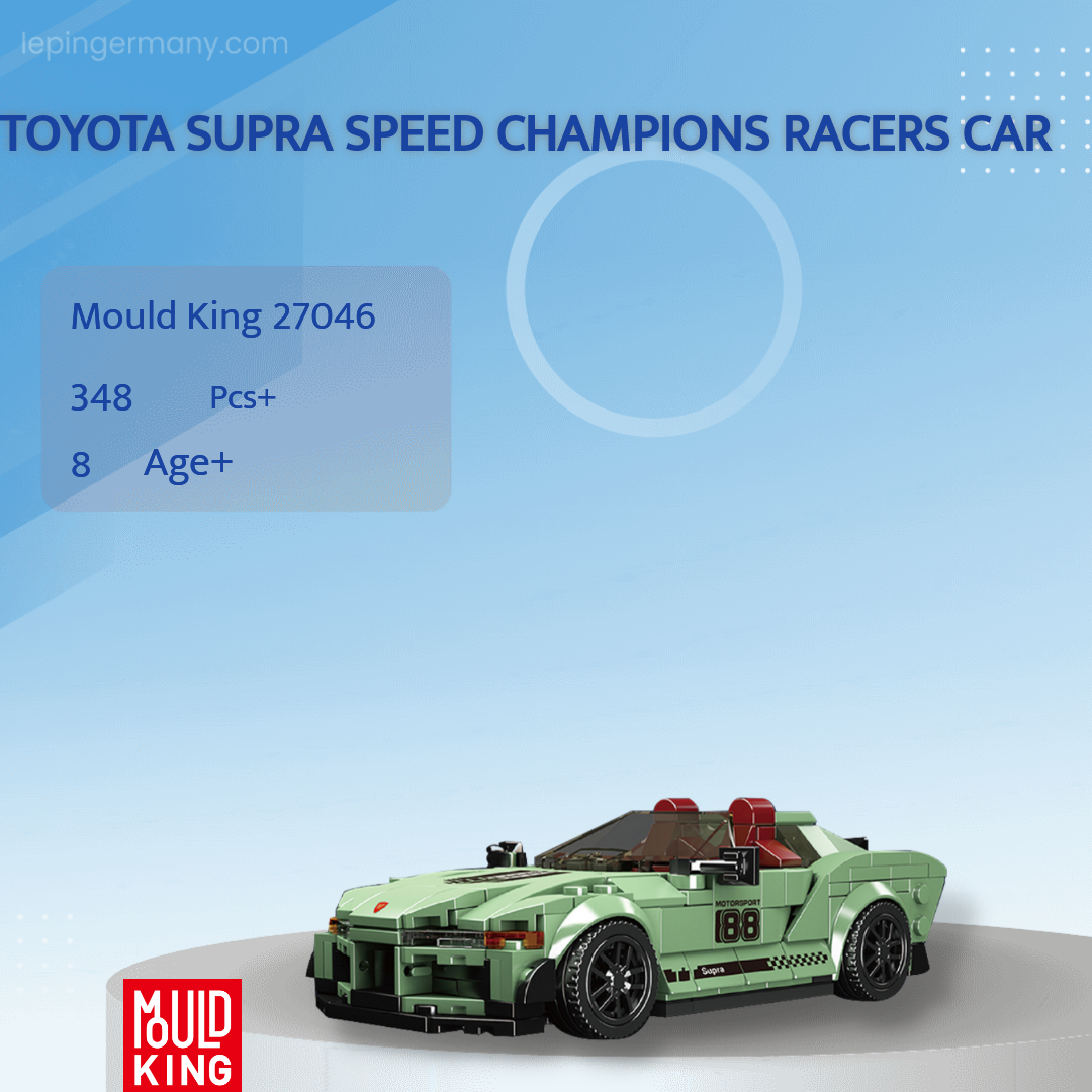 MOULD KING 27046 Toyota Supra Speed Champions Racers Car with 348 ...